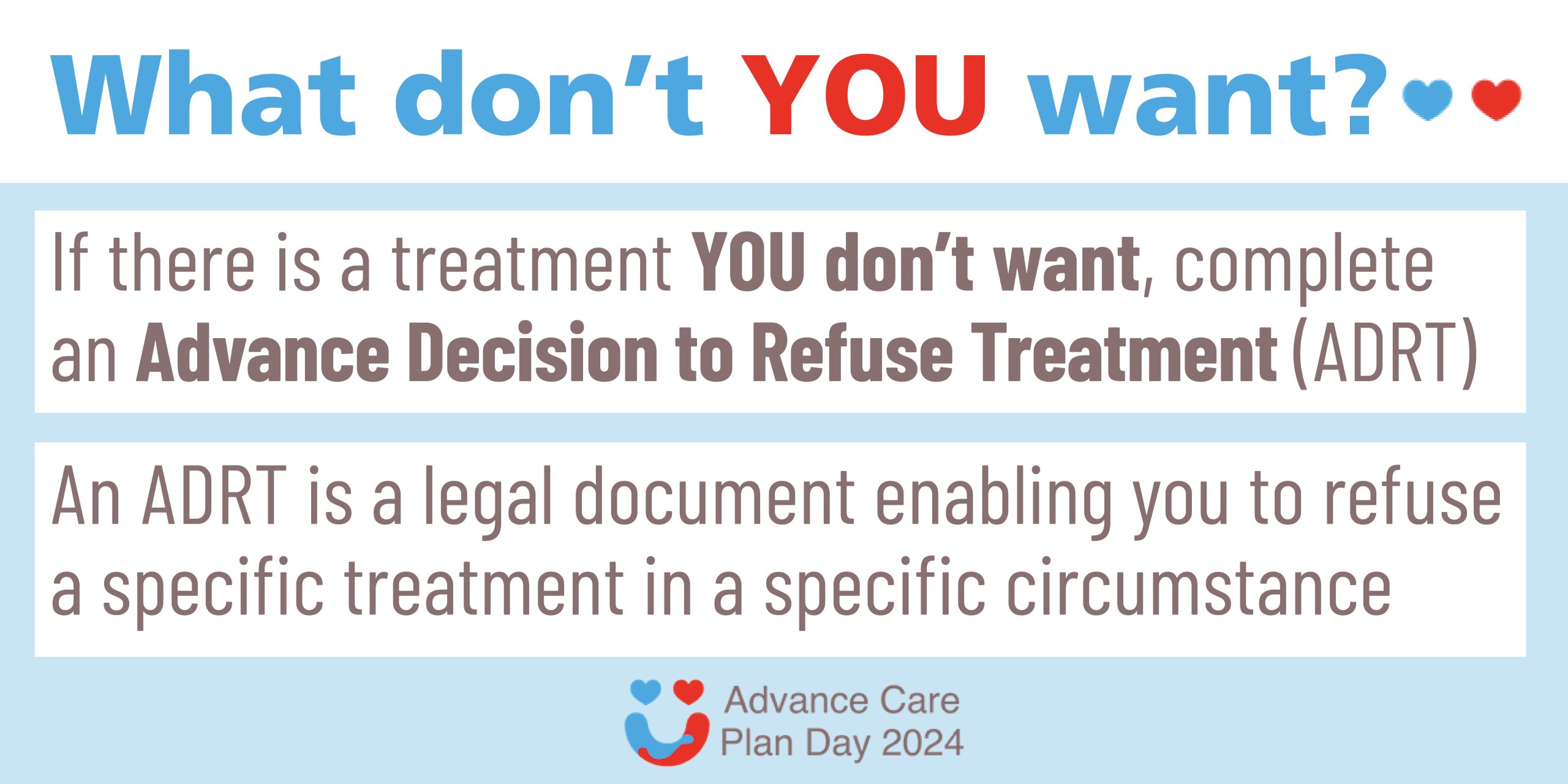 Advance Decesions to Refuse Treatment – Advance Care Plan Day 2026